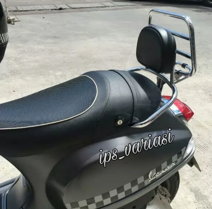 Back rack / Rear carier chrome modern vespa lx s iget 3v 2v | Lazada ...