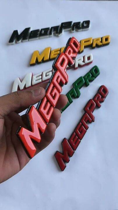 EMBLEM MOTOR MEGAPRO VARIASI MOTOR DENGAN HURUF TIMBUL 3D BAHAN ...