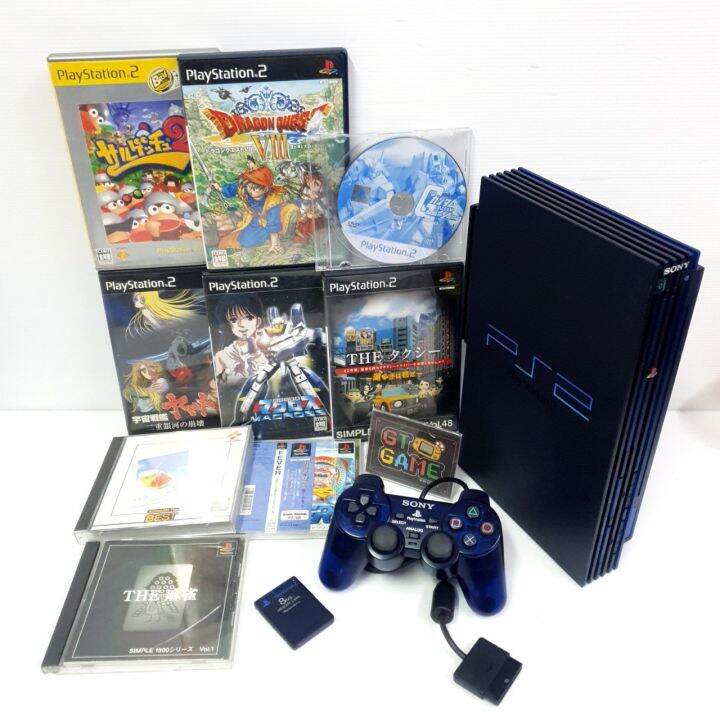 Playstation 2 Limited Edition Midnight Blue 🌚 HDD 40 GB. 🎮 JAPAN 110 V ...