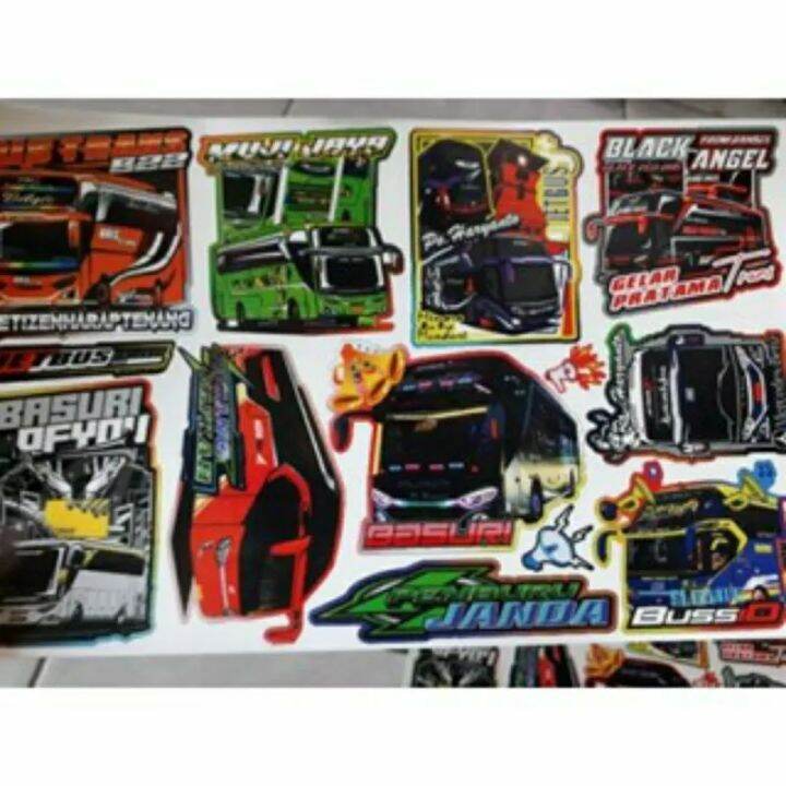 1 LEMBAR STIKER BUS VIRAL | Lazada Indonesia