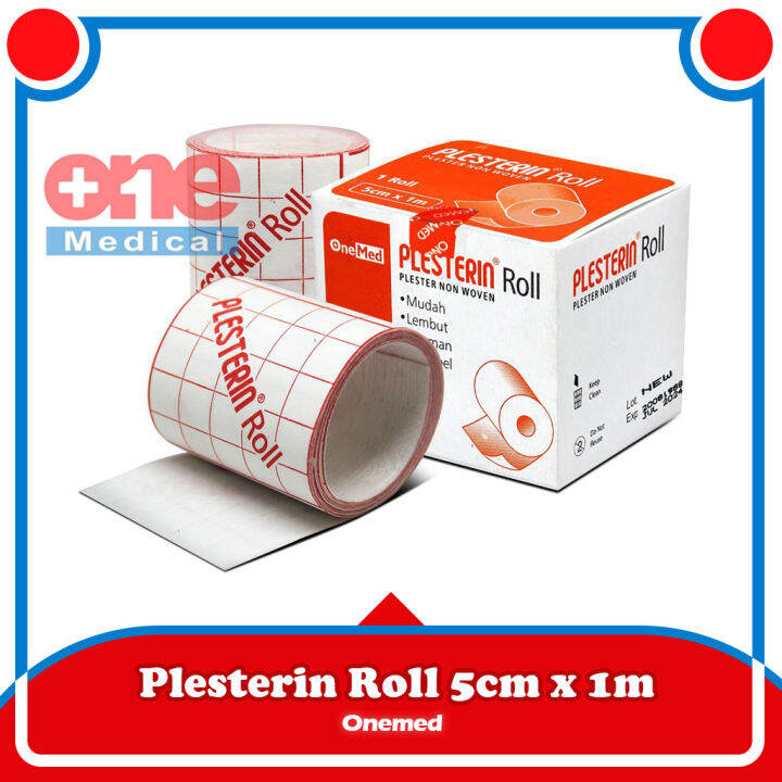 Plester Luka Plesterin Roll 5cm x 1m Onemed | Lazada Indonesia