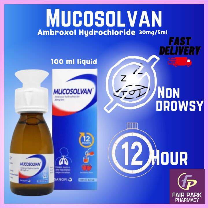 FPpharmacy Mucosolvan Liquid 100ml (Cough Relief / Phlegm / Batuk ...
