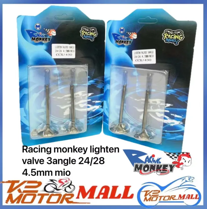 Racing monkey lighten valve 3angle 24/28 4.5mm mio | Lazada PH