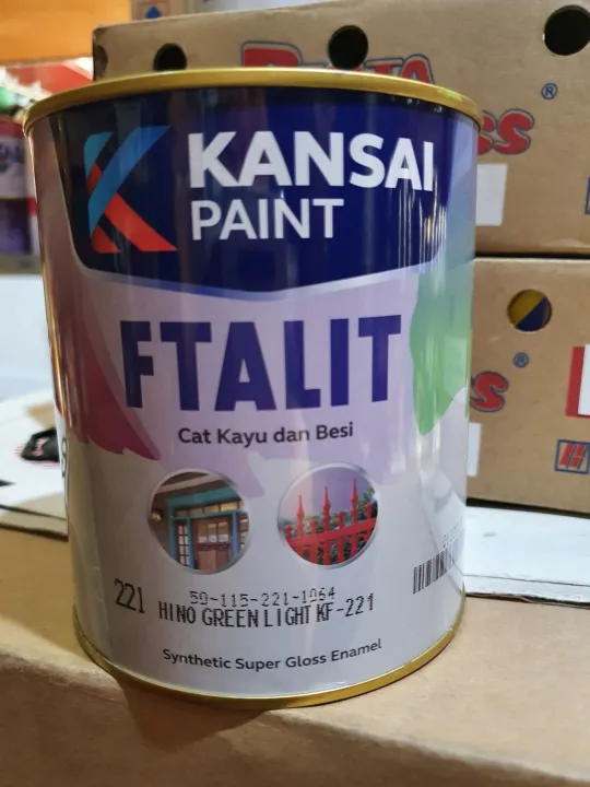 CAT FTALIT KAYU & BESI HINO GREEN LIGHT KF -221 1kg | Lazada Indonesia