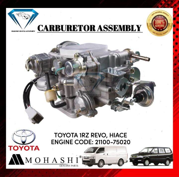 CARBURETOR ASSEMBLY TOYOTA 1RZ REVO, HIACE ENGINE CODE: 21100-75020 ...