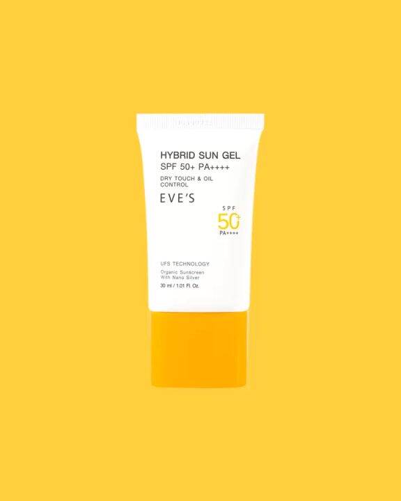 EVE ครีมกันแดด EVE'S Hybrid sun gel SPF 50+PA+++ กันแดดเนื้อฟิล์ม กันแดดเนื้อเจล กันแดดอีฟส์สี ...