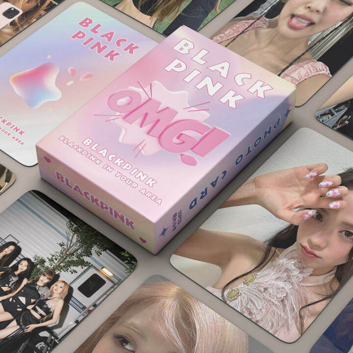 54pcs/box BLACKPINK photocards 7th anniversary BPTG BORN PINK LOMO Card ...