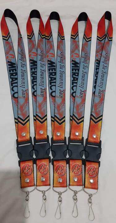 MERALCO ID LACE LANYARD/ORANGE-GRAY | Lazada PH