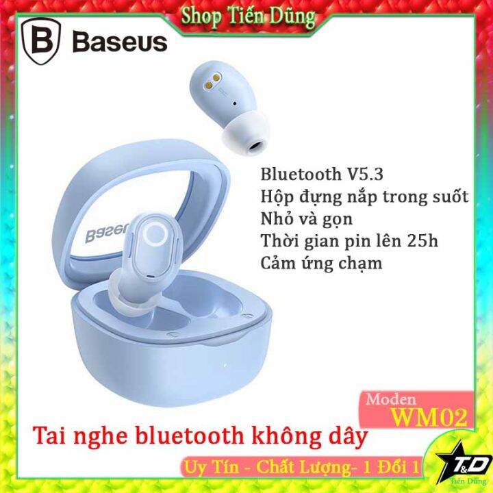 Tai nghe bluetooth BASEUS WM02 không dây V5.3 đời cao hiện nay TWS ...