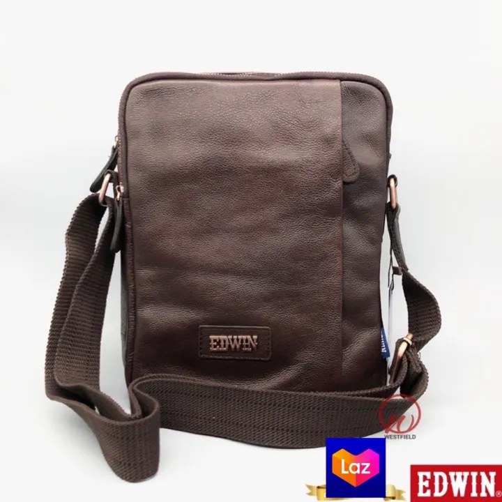 EDWIN PREMIUM LEATHER SLING BAG ( EESB 38440 ) | Lazada