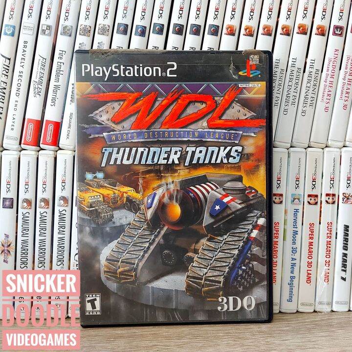 PS2 Game World Destructin League Thunder Tanks US NTSC Original ...