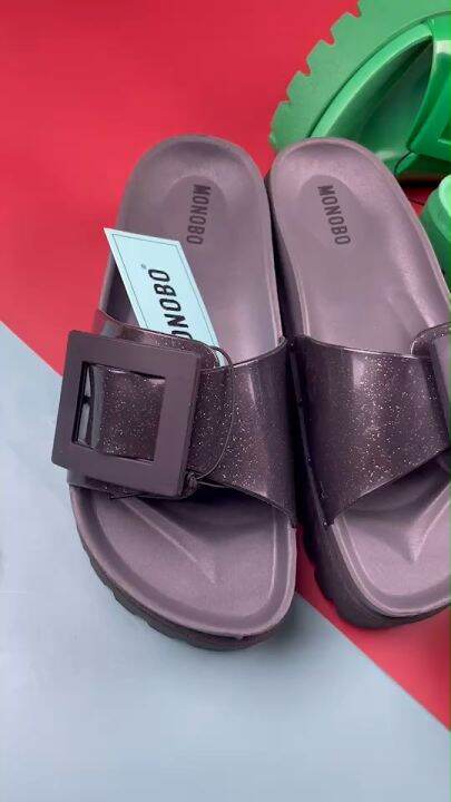 Monobo รองเท้าแตะแบบสวมส้นหนา รุ่น Super Jello (เบอร์ 5-8) | Lazada.co.th