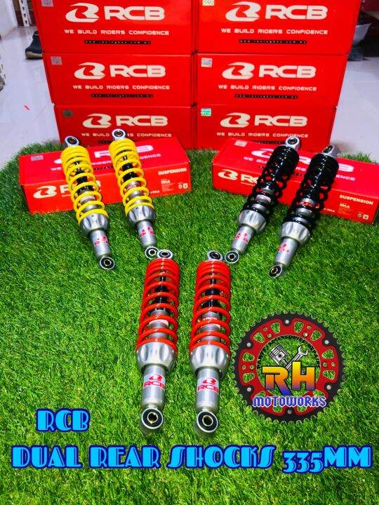 RCB A2 Series Dual Shocks 335mm for Wave/ XRM/ Shogun/ Smash/ Raider J ...