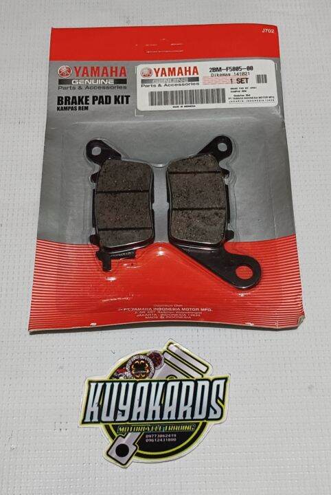 YAMAHA GENUINE BRAKE PAD MIO I 125/AEROX/NMAX V1 V2 FRONT/SNIPER 150 ...