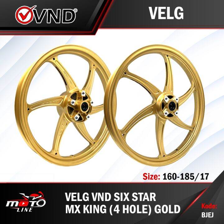 VELG VND MX KING SIX STAR 4 HOLE GOLD | Lazada Indonesia