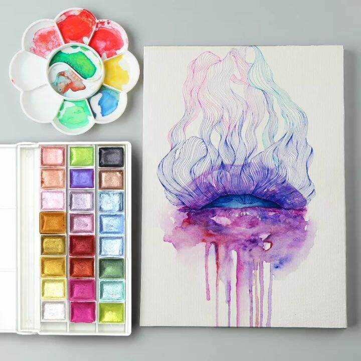 water shimmer color for painting drawing 24 color of candy shimmer ...