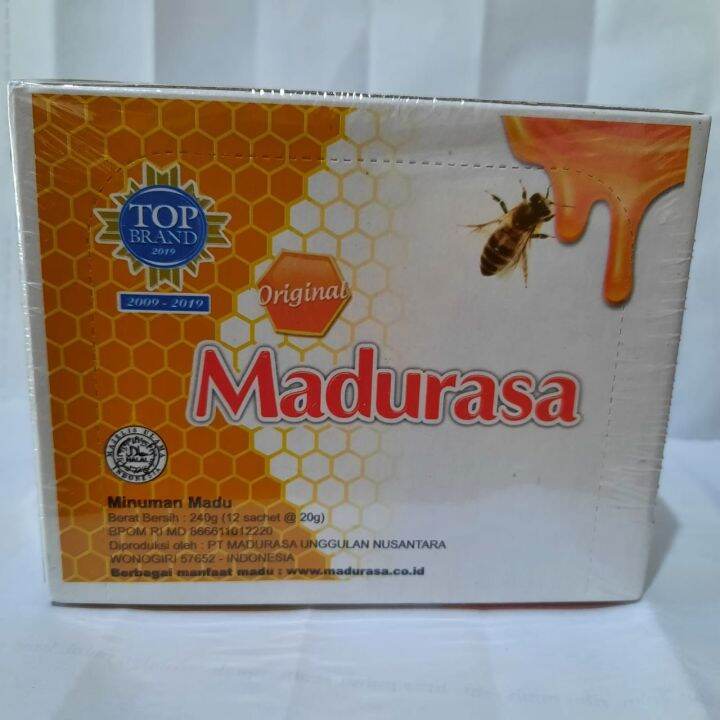 Madu rasa minuman madu original dan lime flavor. 1 box isi 12 | Lazada ...