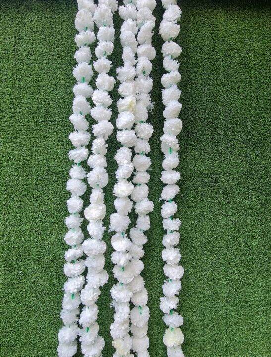 white marigold garland / thoran / MALAI / THORANAI /home decoration ...