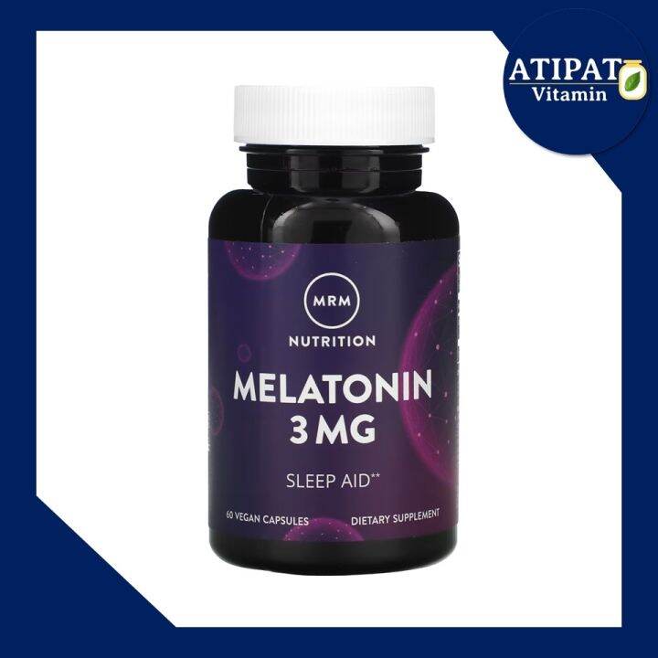 MRM Nutrition / Melatonin / 3 Mg / 60 Vegan Capsules | Lazada.co.th