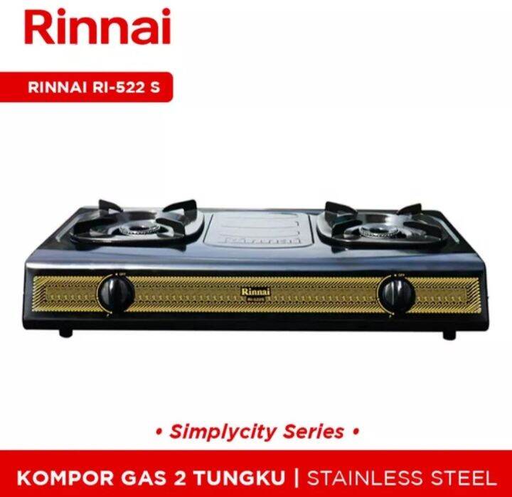 RINNAI Kompor Gas 2 Tungku RI-522S | Lazada Indonesia