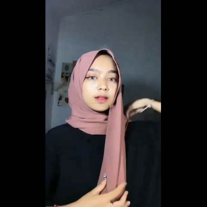 Pashmina Premium Bahan CEY Crinkle Airflow Basic | Lazada Indonesia