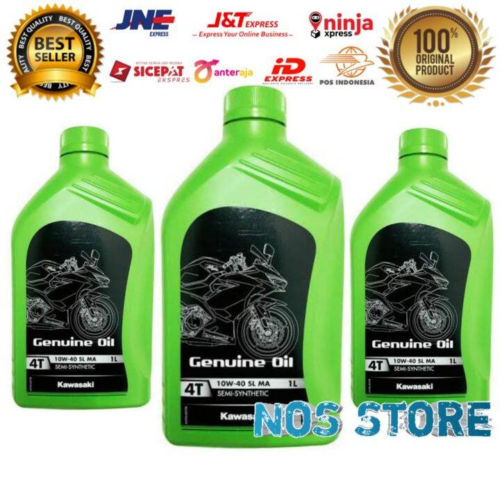 Kawasaki 4T 10W-40 SL MA Semi Synthetic Oli Motor [1L] | Lazada Indonesia