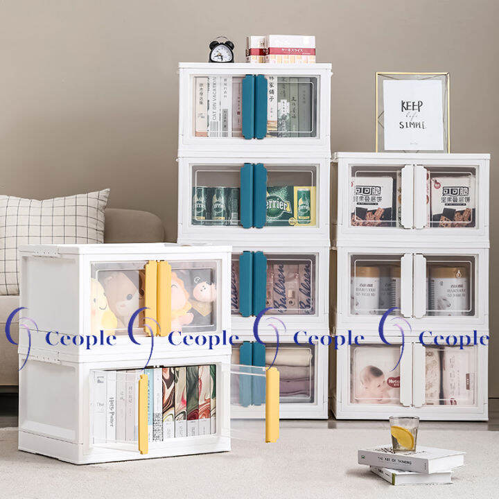 Foldable Stackable Storage Cabinet Moveable Storage Box Wardrobe Drawer ...