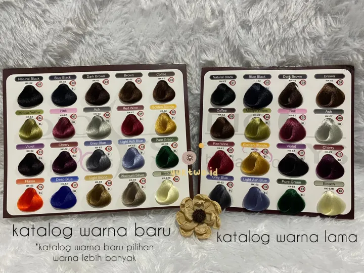 Buku Katalog Diosys Pewarna Rambut / Buku Chart Warna Cat Pewarna ...