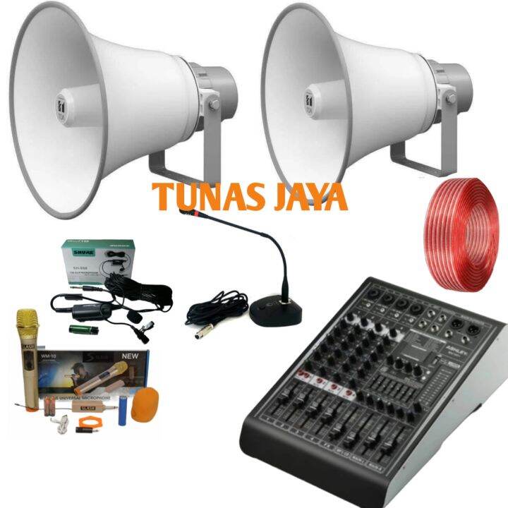 PAKET SPEAKER TOA POWER MIXER MIC MIMBAR PAKET SOUND SYSTEM TOA MASJID ...