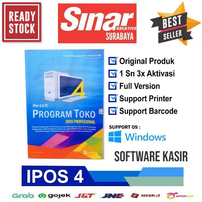 PROGRAM KASIR TOKO IPOS 4 SOFTWARE PROFESIONAL - 3 KALI AKTIVASI RESMI | Lazada Indonesia