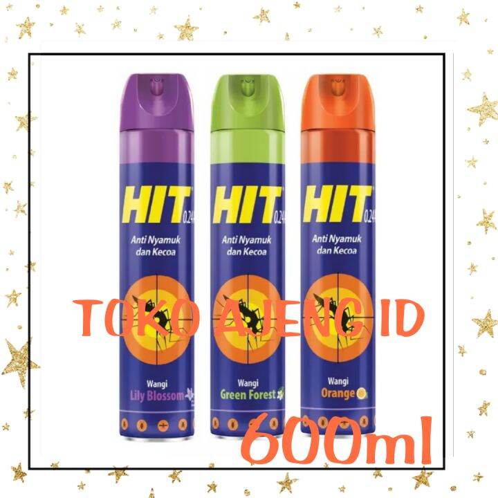 Hit Aerosol Sprei Nyamuk dan Kecoa 600ml - All Variant | Lazada Indonesia