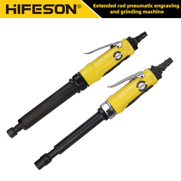 HIFESON 1/4'' Extended Pneumatic Die Grinder Air Die Grinder Grinding ...