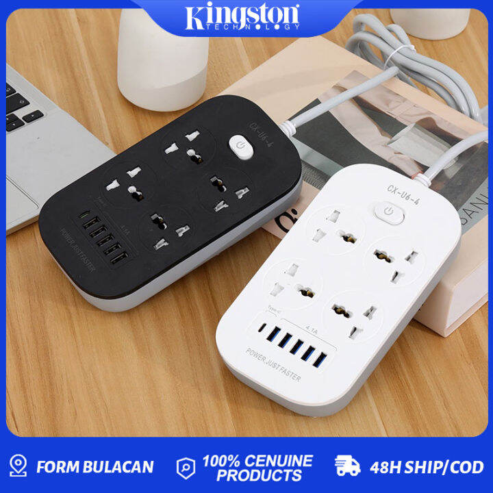 Extension Cord Heavy Duty 2m 4m Extension Power Socket With 4 Power Socket Multi Function Socket