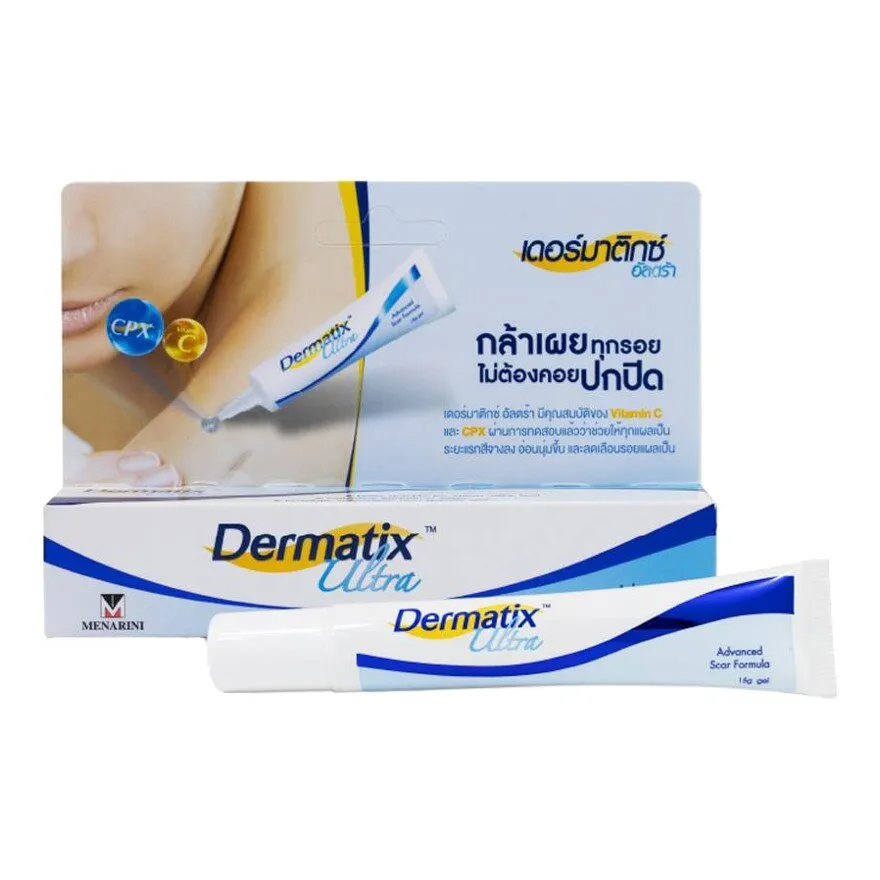 （พร้อมส่ง）Dermatix Ultra Ge เดอร์มาติก อัลตร้า เจล ขนาด15g ลดรอยแผลเป็น ...