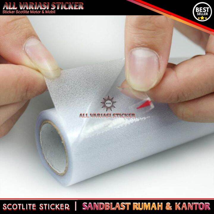 DISCON MURAH!! STIKER KACA SUNBLAST SANDBLAST WARNA BURAM POLOS/STICKER ...