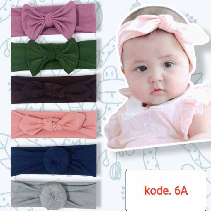 Headband Baby / Bandana / Bando Lucu Bayi / Anak / Viral 6 In 1 ...