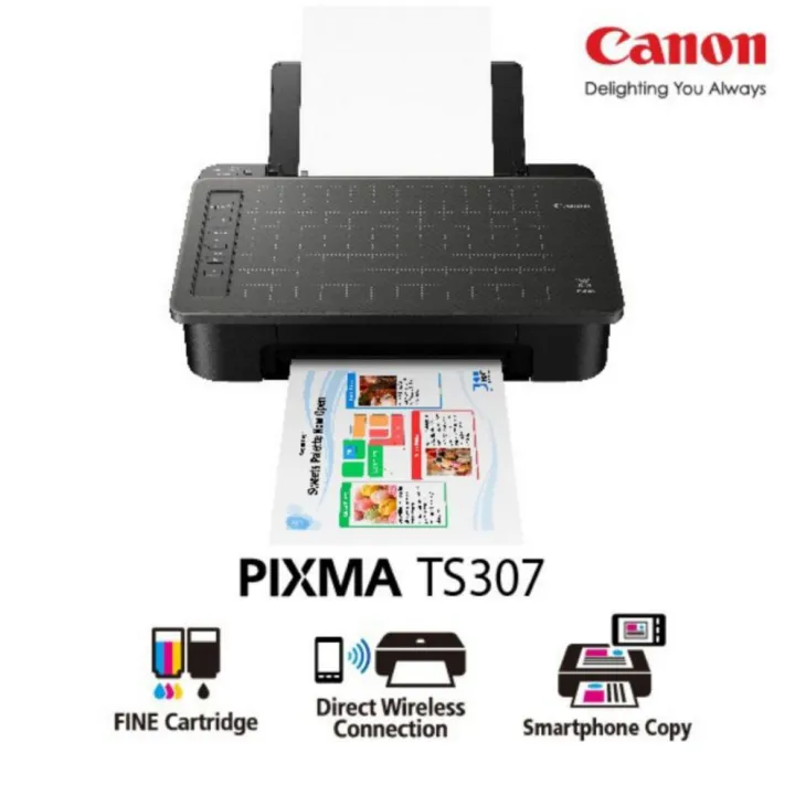 PRINTER CANON TS307 PRINT COPY WIRELESS RESMI | Lazada Indonesia