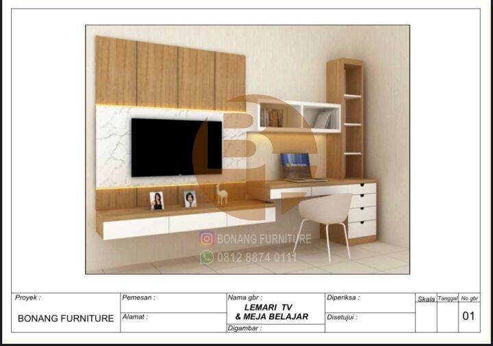 BackdropTv, Meja Belajar, Meja Tv, Backdrop, Meja kerja, Lemari Tv, Tv ...