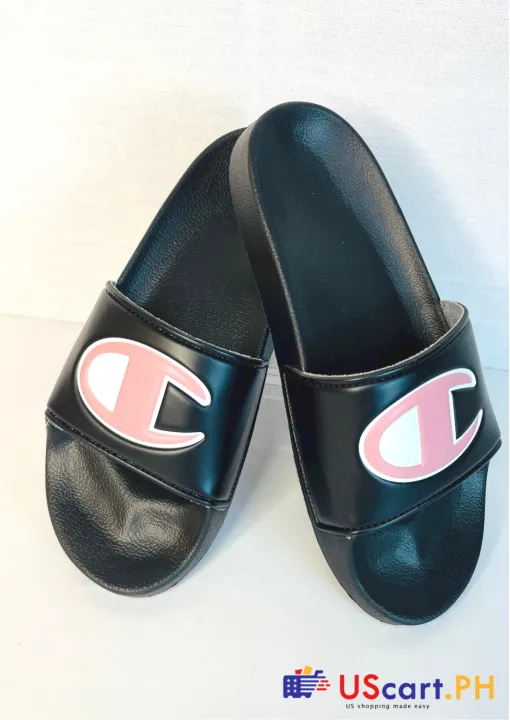 Champion Slides Black Rose Gold | Lazada PH