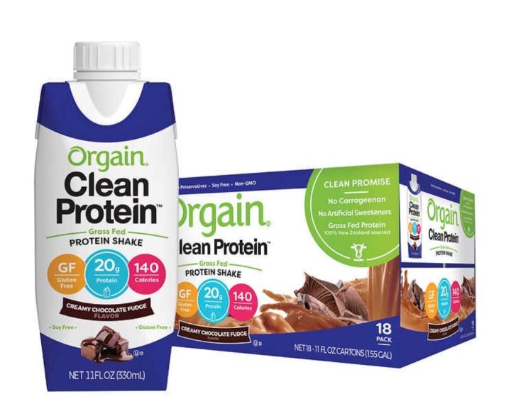 Orgain Clean Protein, Milk Protein Shake 18 packs | Lazada PH