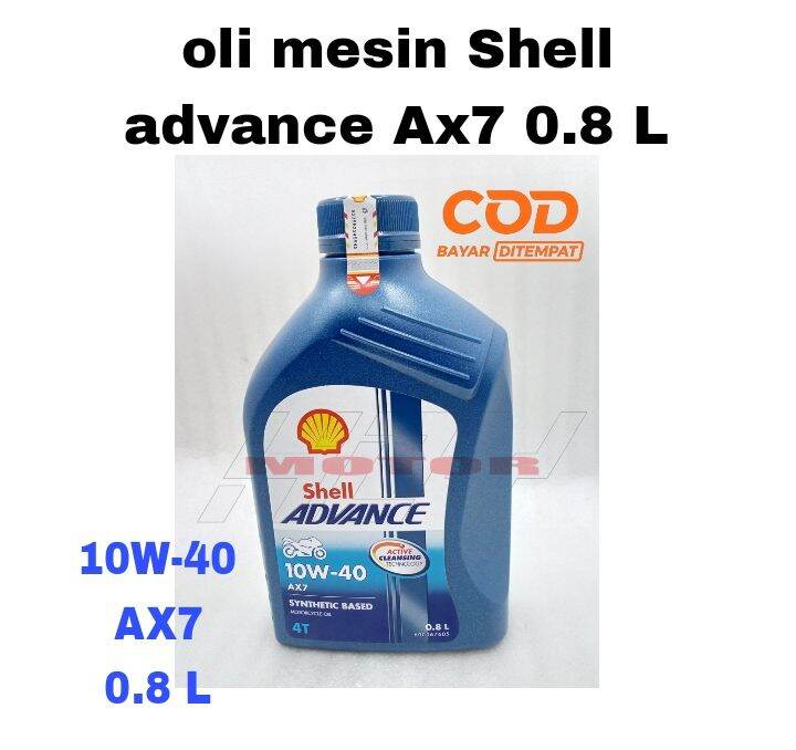 oli mesin Shell advance 10W-40 Ax7 0 8 L | Lazada Indonesia