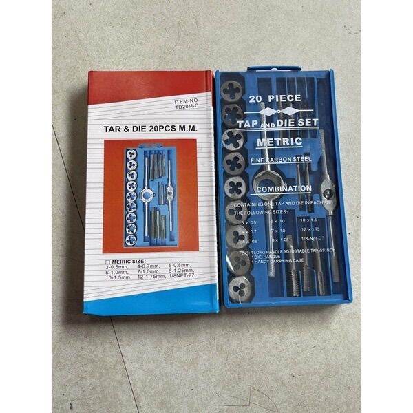 20pcs Tap and dies with adjustable tap and dies handle set | Lazada PH