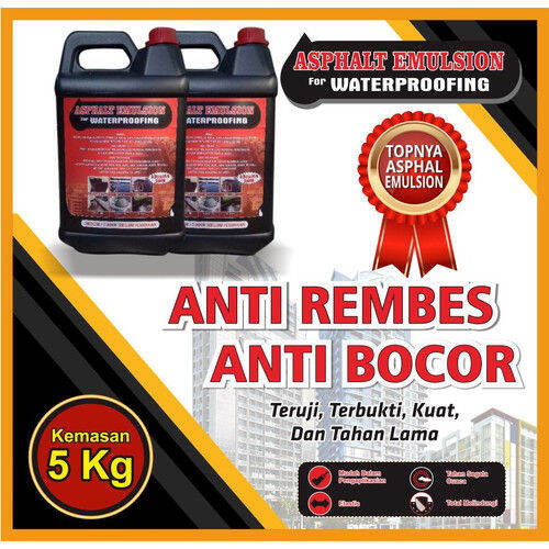 Cat Anti Bocor Waterproofing Pelapis Dak Beton Talang Cor Aspal Cair 5 ...