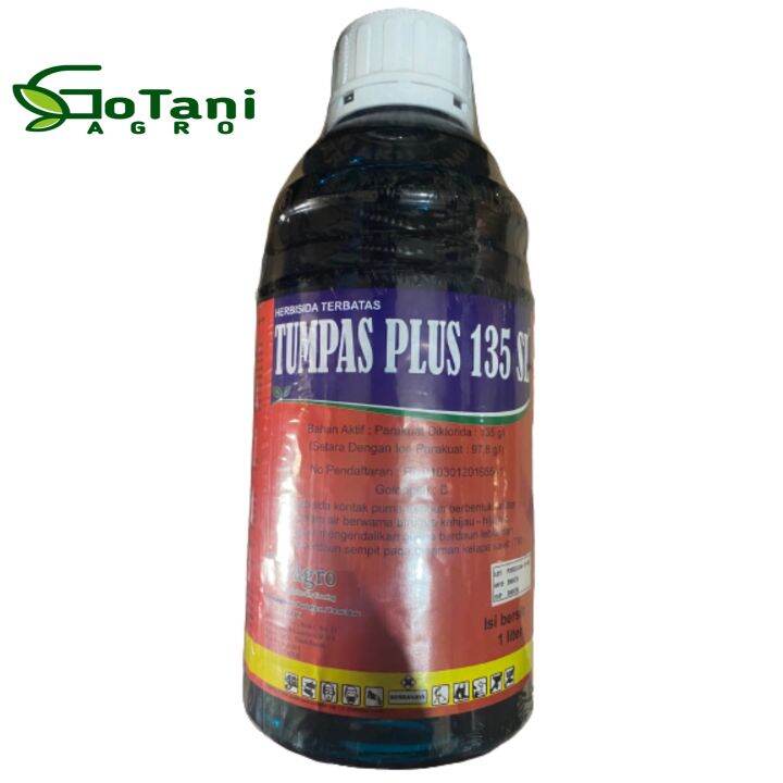 HERBISIDA RACUN RUMPUT MURAH TANAMAN KELAPA SAWIT TUMPAS PLUS 135 SL ...