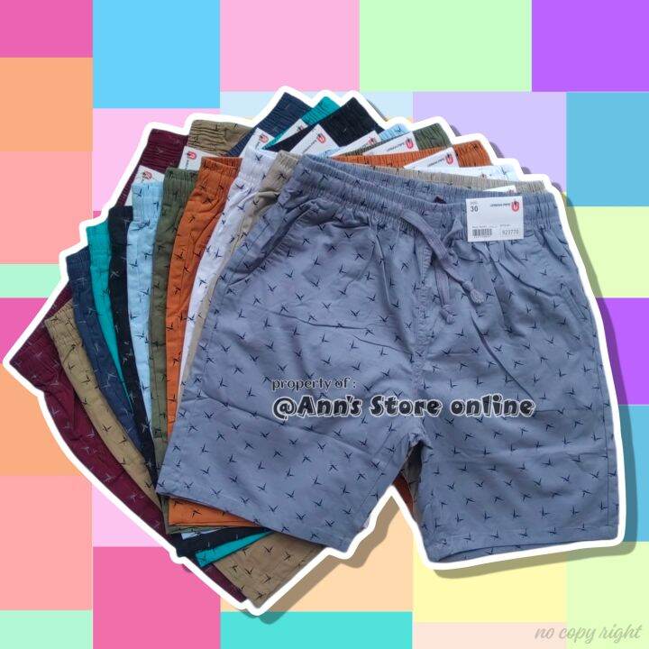URBAN PIPE Printed chino shorts for men Above the knee Garterized ...