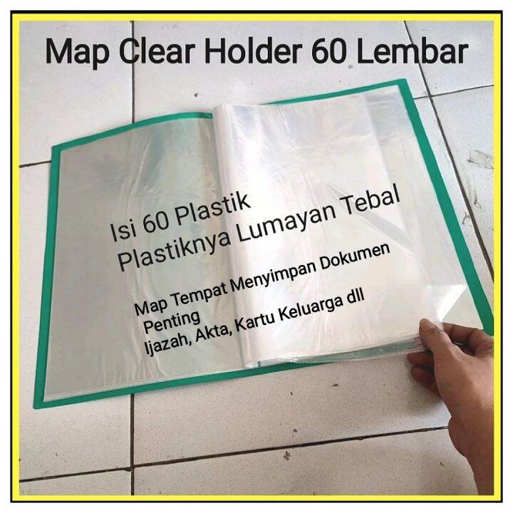 Map Clear Holder isi 60 Lembar / Map Tempat Menyimpan Dokumen ...