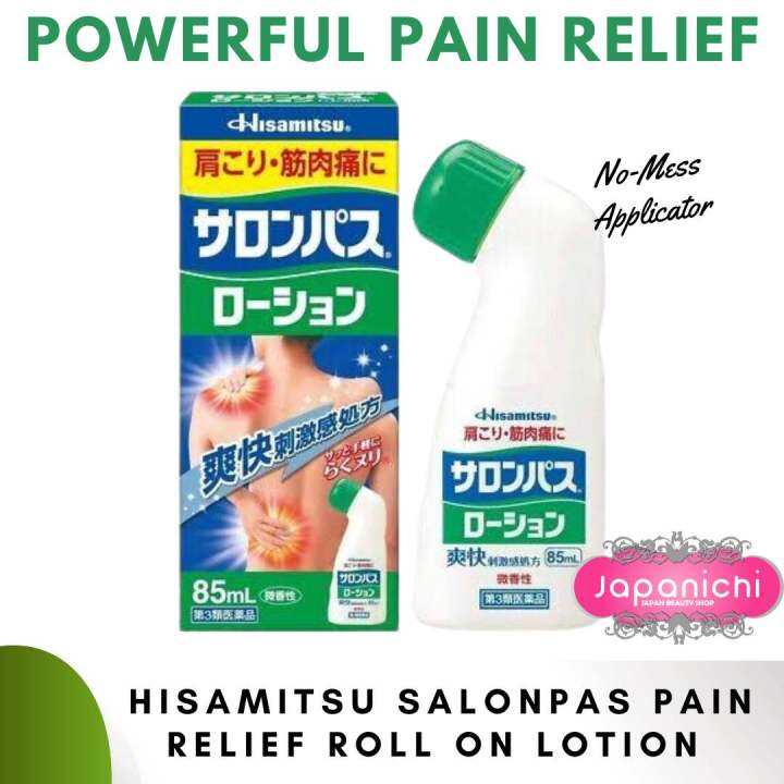 HISAMITSU Salonpas Pain Relief Roll On Lotion 85ml | Lazada PH