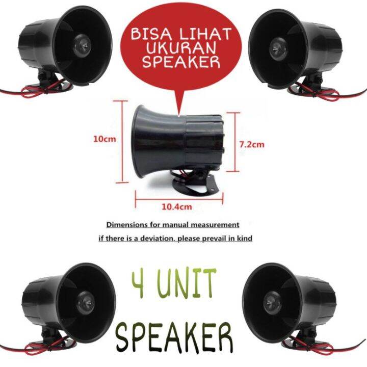 4 SPEAKER PANGGILAN MIC MEJA AMPLIFIER BLUETOOTH BUAT DI CAFE SEKOLAHAN ...