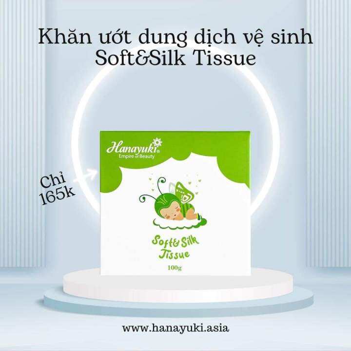 Khăn Giấy Ướt Phụ Khoa SOFT & SILK ( Date 2024 - Chính hãng Hannayuki), Vệ sinh vùng kín, Kháng ...
