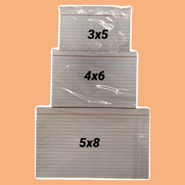 Index Card 4x6 White - 100's per pack | Lazada PH
